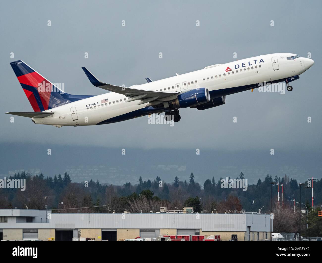 Richmond, British Columbia, Canada. 24th Jan, 2020. A Delta Air Lines ...