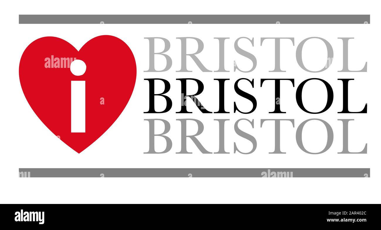I Love Bristol sign Stock Photo - Alamy