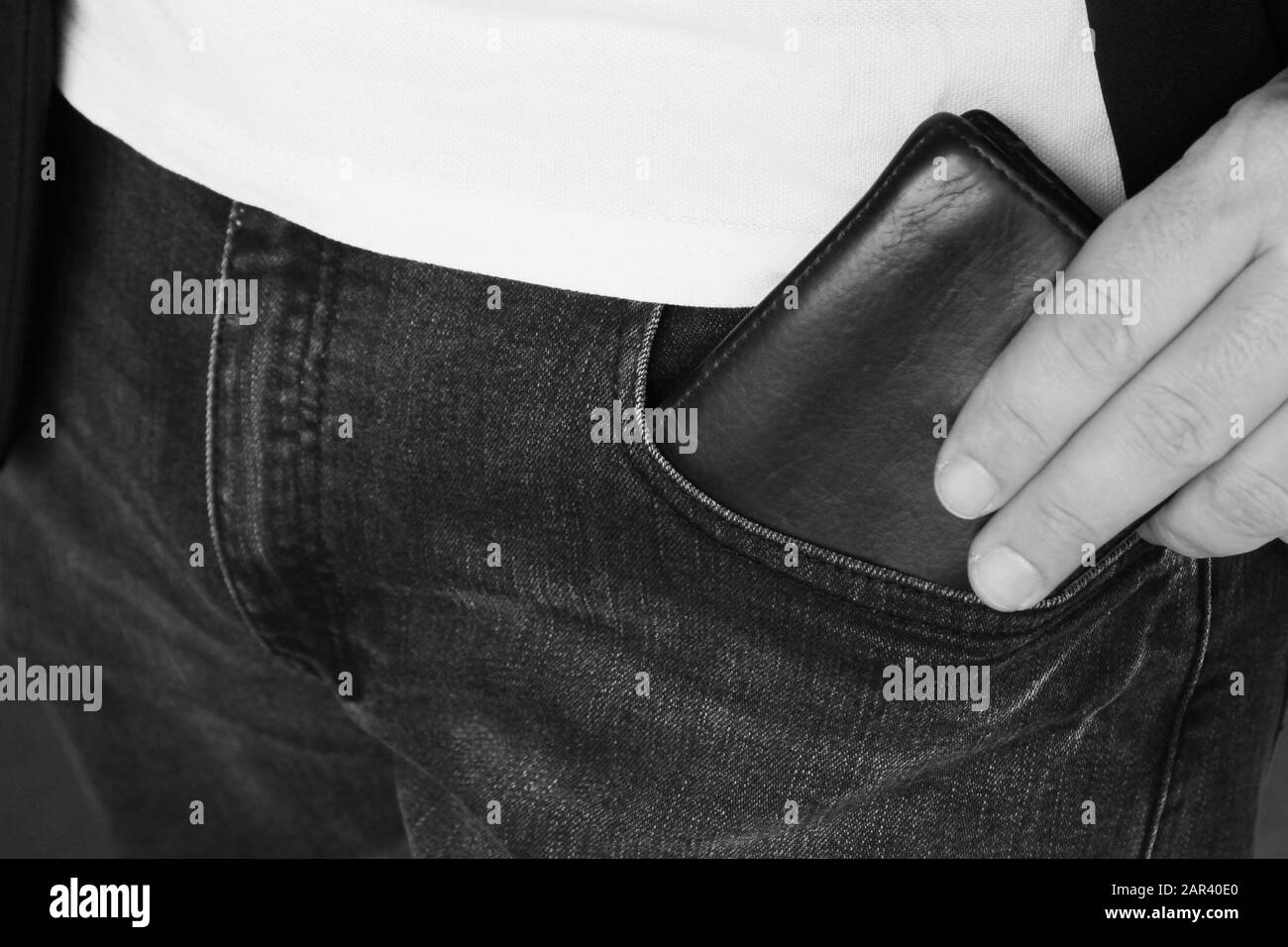 Empty wallet white background Black and White Stock Photos & Images - Alamy