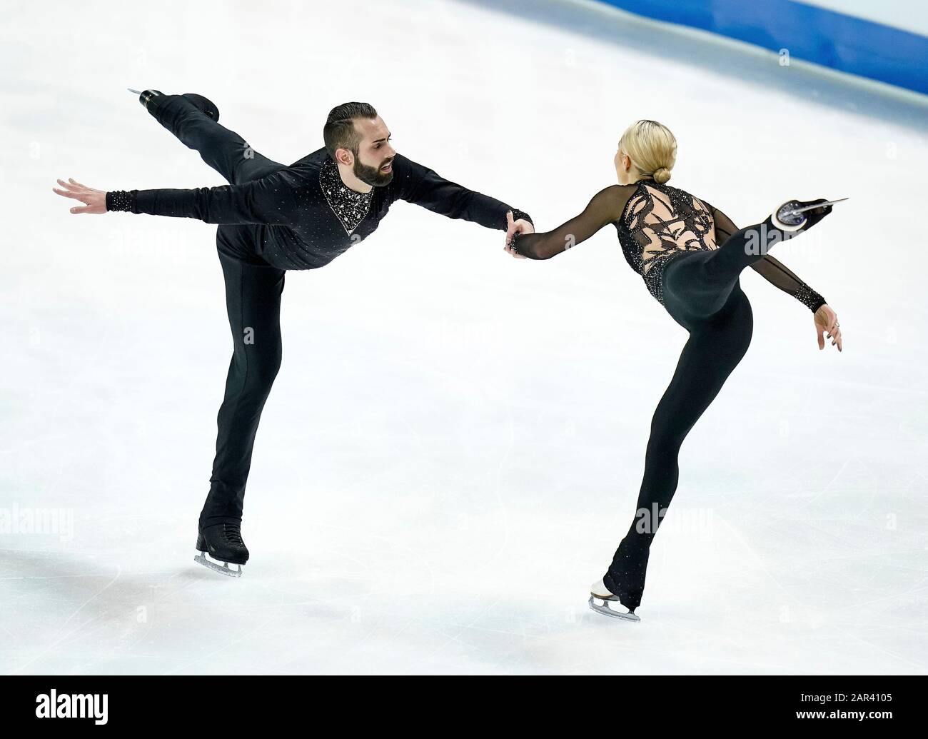 Greenboro, North Carolina, USA. 25th Jan, 2020. ASHLEY CAIN-GRIBBLE and ...
