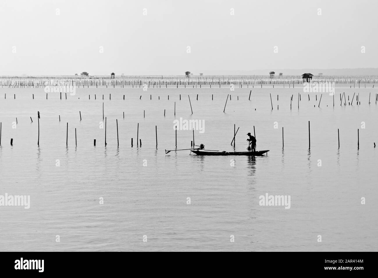 Landscape shot mediterranean sea Black and White Stock Photos & Images ...