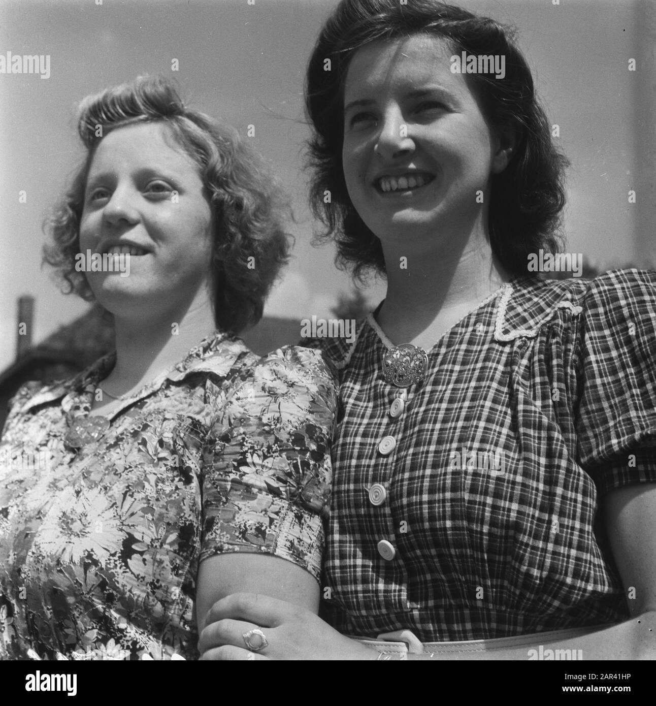 Portrait two girls Date: 8 July 1947 Keywords: GIRLS, Portraits Stock ...