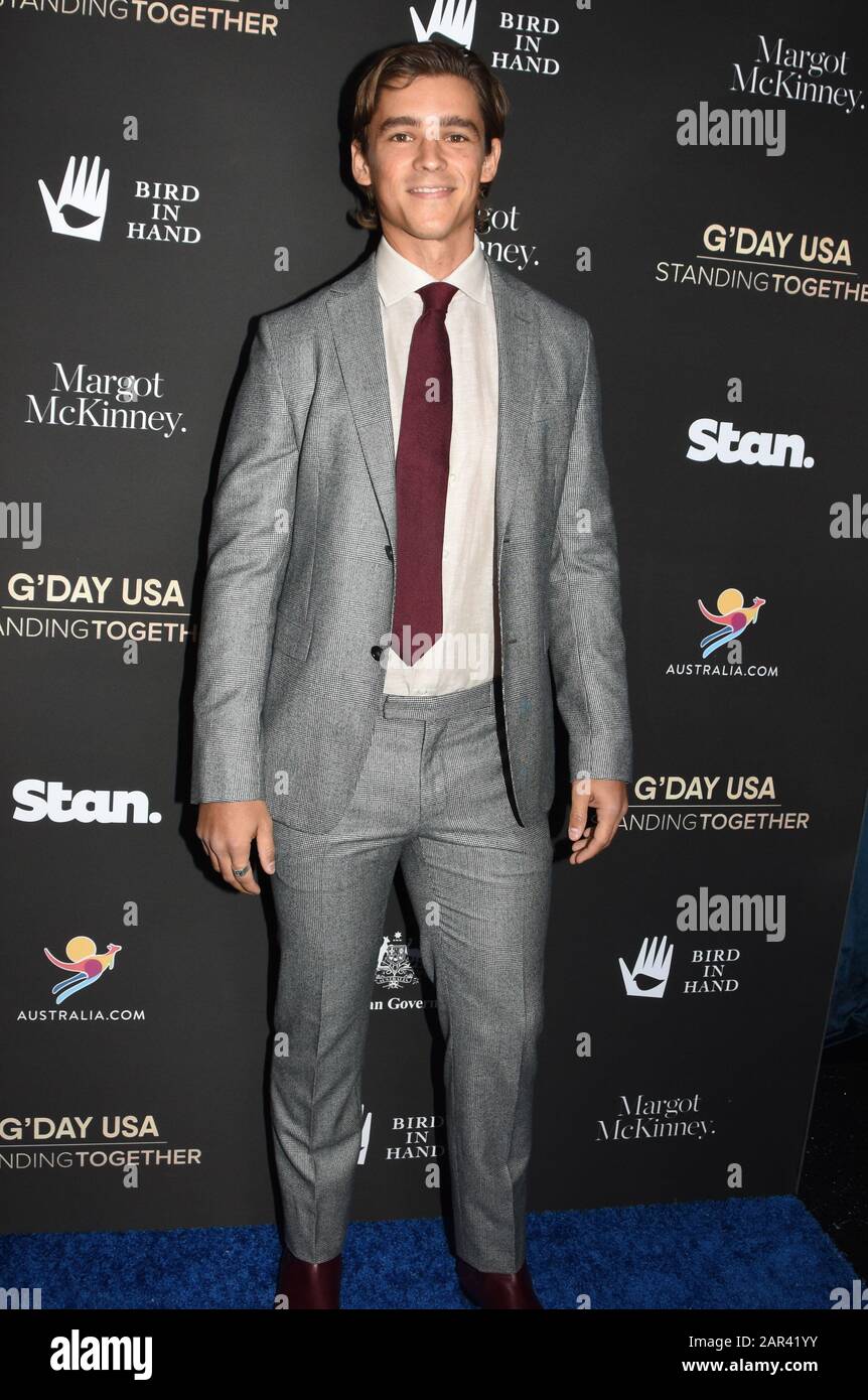 Beverly Hills, California, USA 25th January 2020 Actor Brenton Thwaites ...