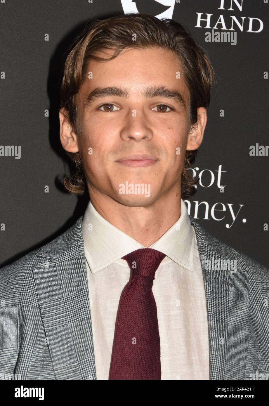 Beverly Hills, California, USA 25th January 2020 Actor Brenton Thwaites ...