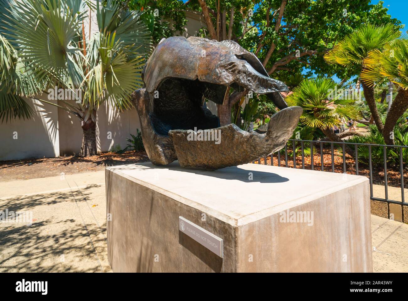 San Diego, California/USA - August 12, 2019 Big Open Scull, an outdoor ...
