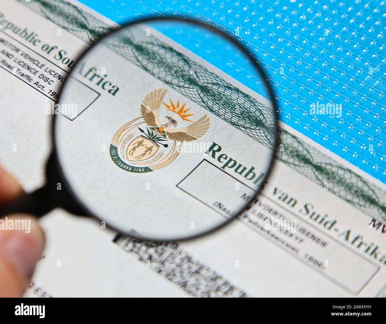 CAPE TOWN, SOUTH AFRICA - Apr 01, 2019: A South African motor vehicle ...