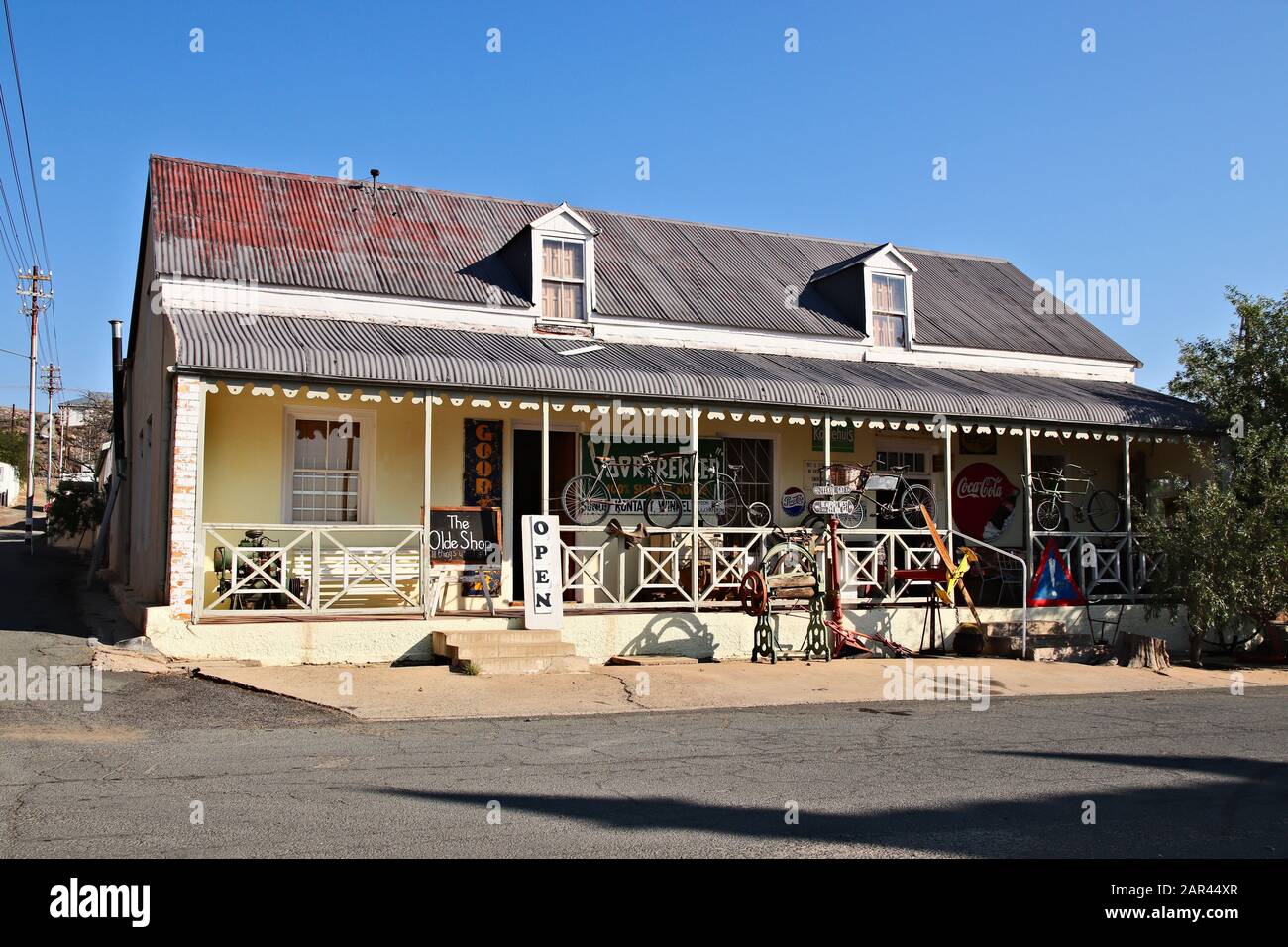 PRINCE ALBERT, SOUTH AFRICA - Jun 02, 2019: The Olde Shop is an antique ...
