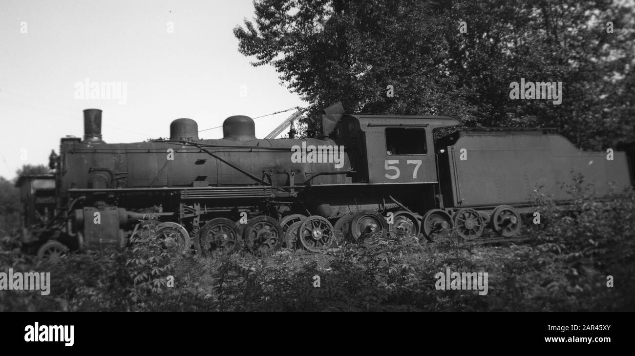 PGE Pacific Great Eastern Railway Engine #57, July 3, 1950, Squamish BC ...