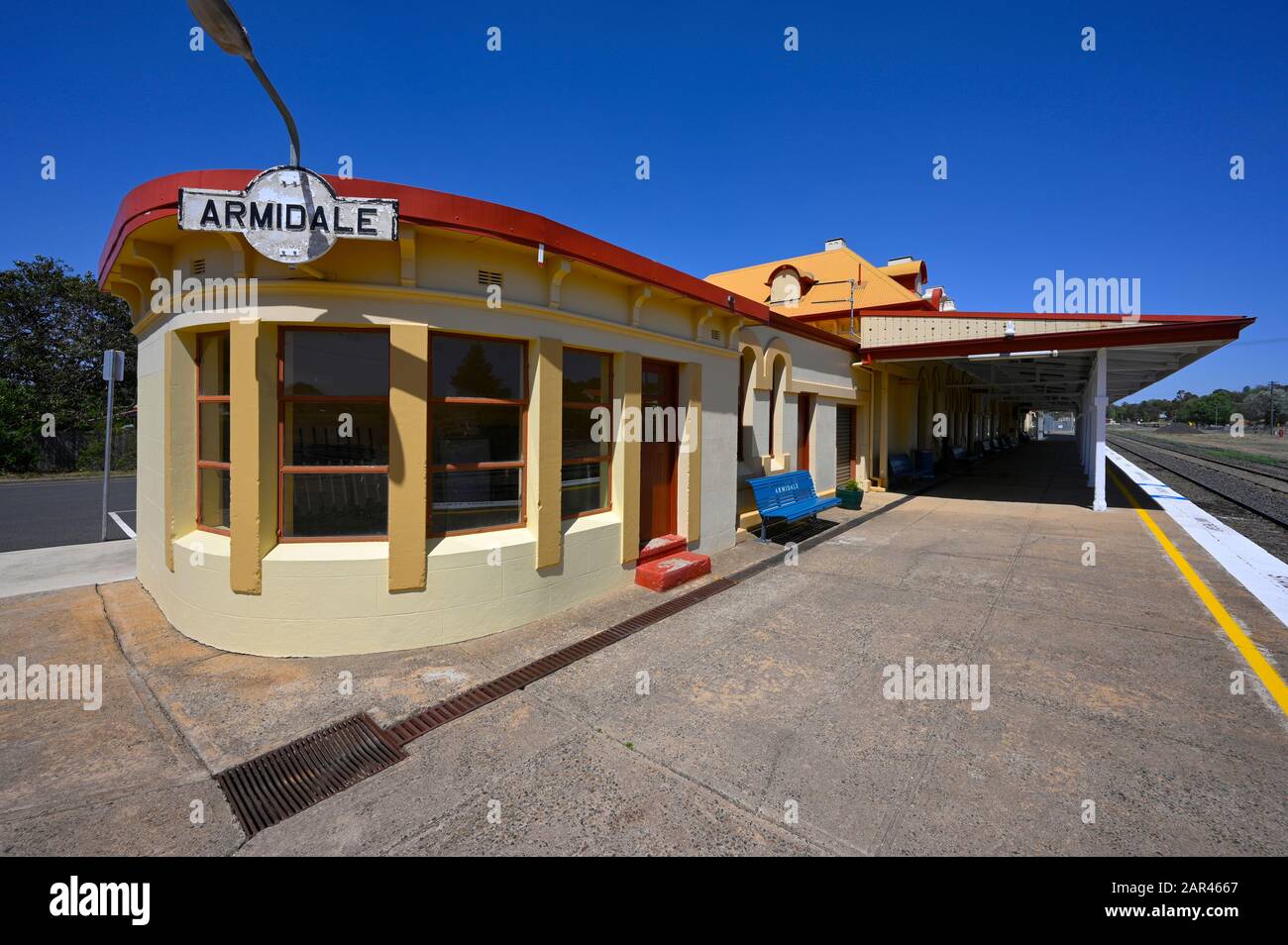 Armidale railway station in Armidale, northern new south wales ...