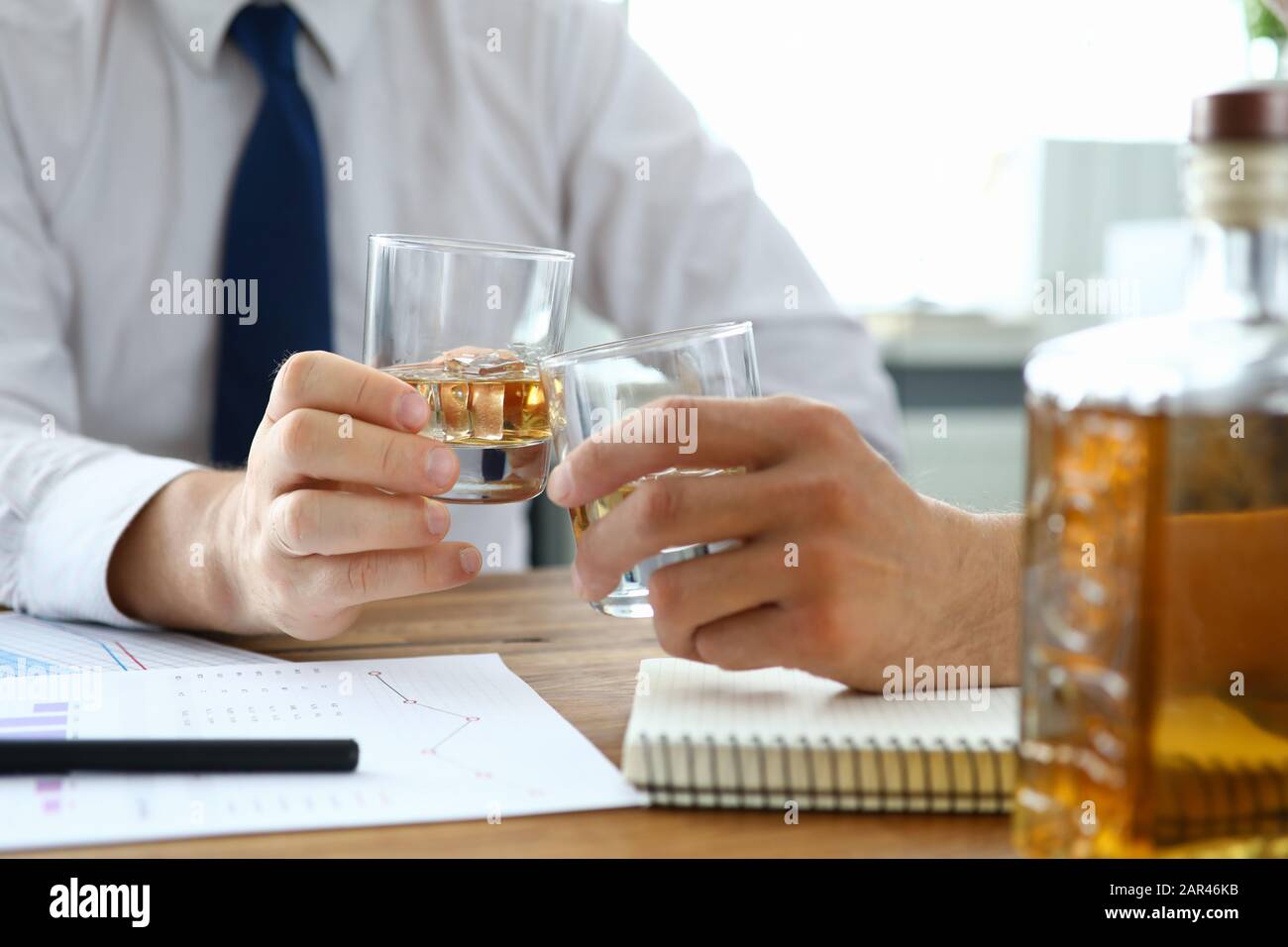 Making of profitable deal Stock Photo - Alamy