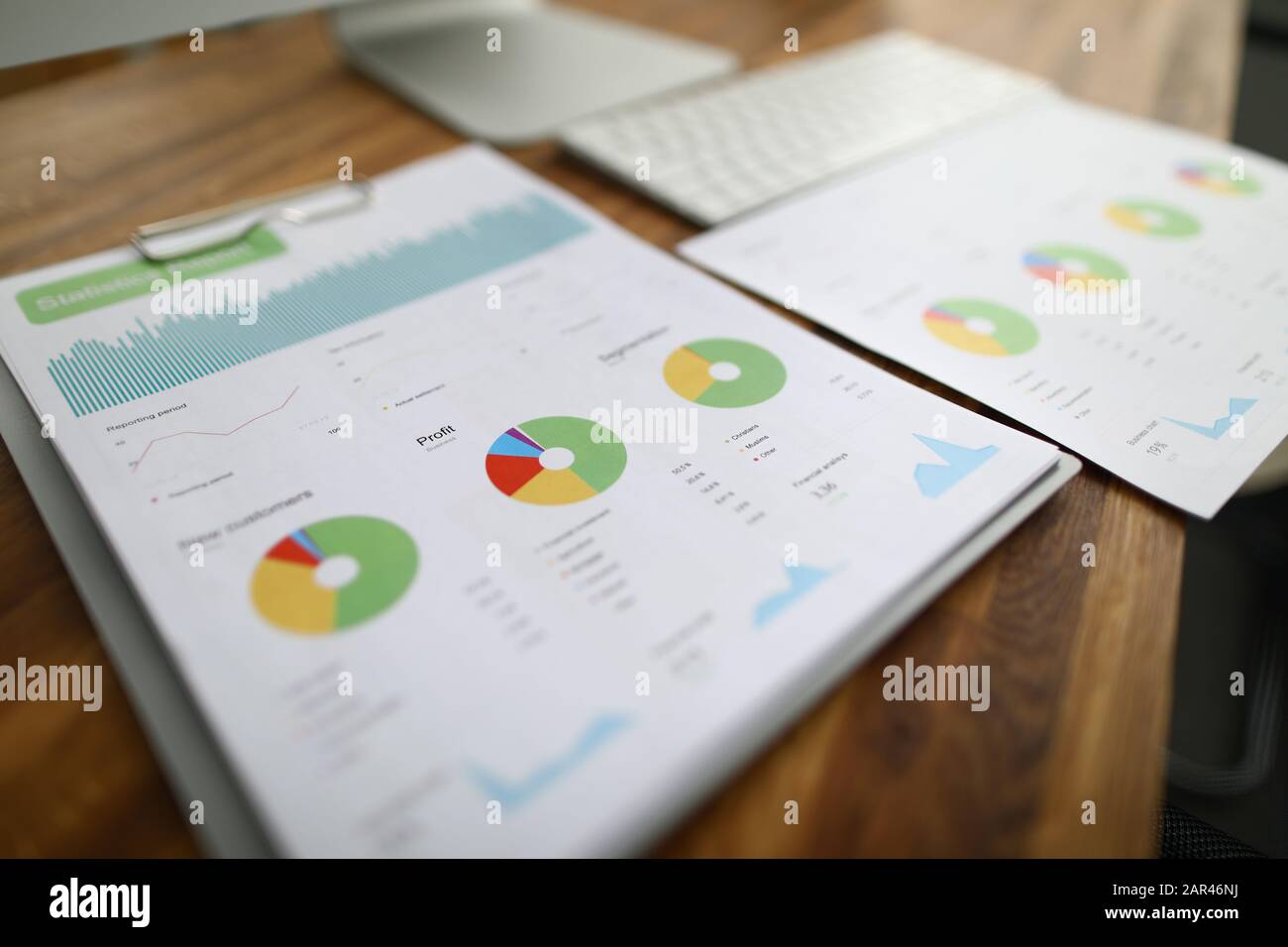 Stats of company Stock Photo - Alamy