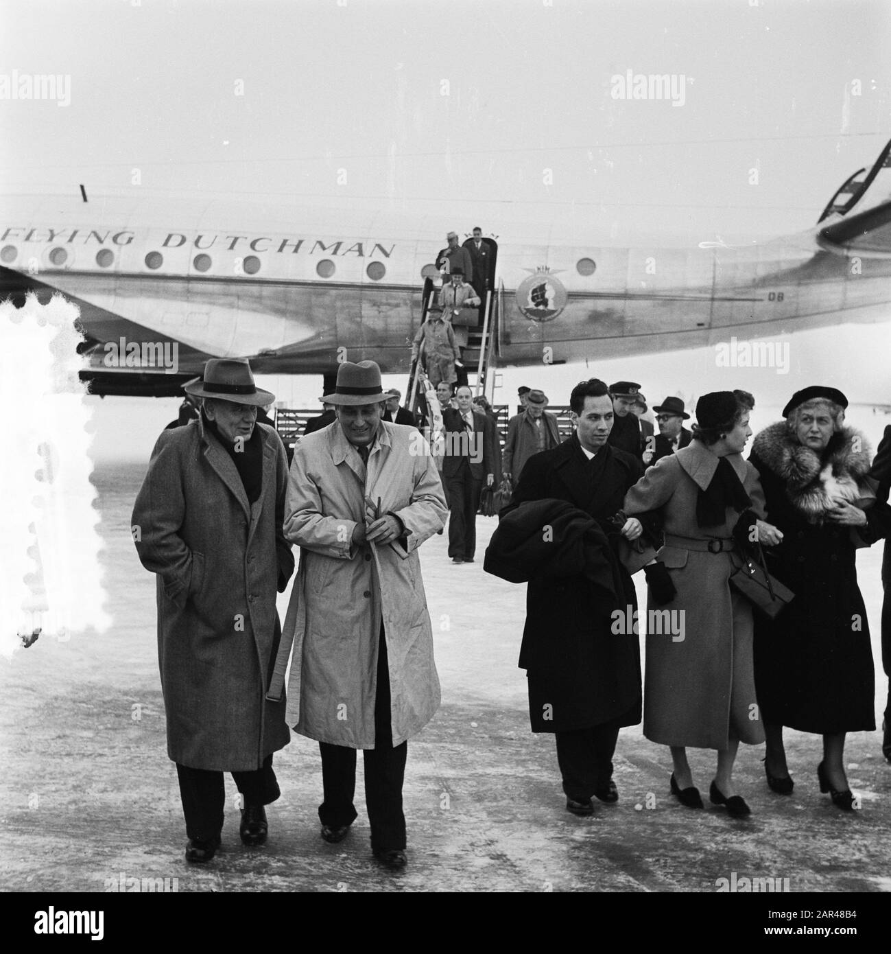 At Schiphol the governor of New Guinea, H.E. van Waardenburg arrived ...