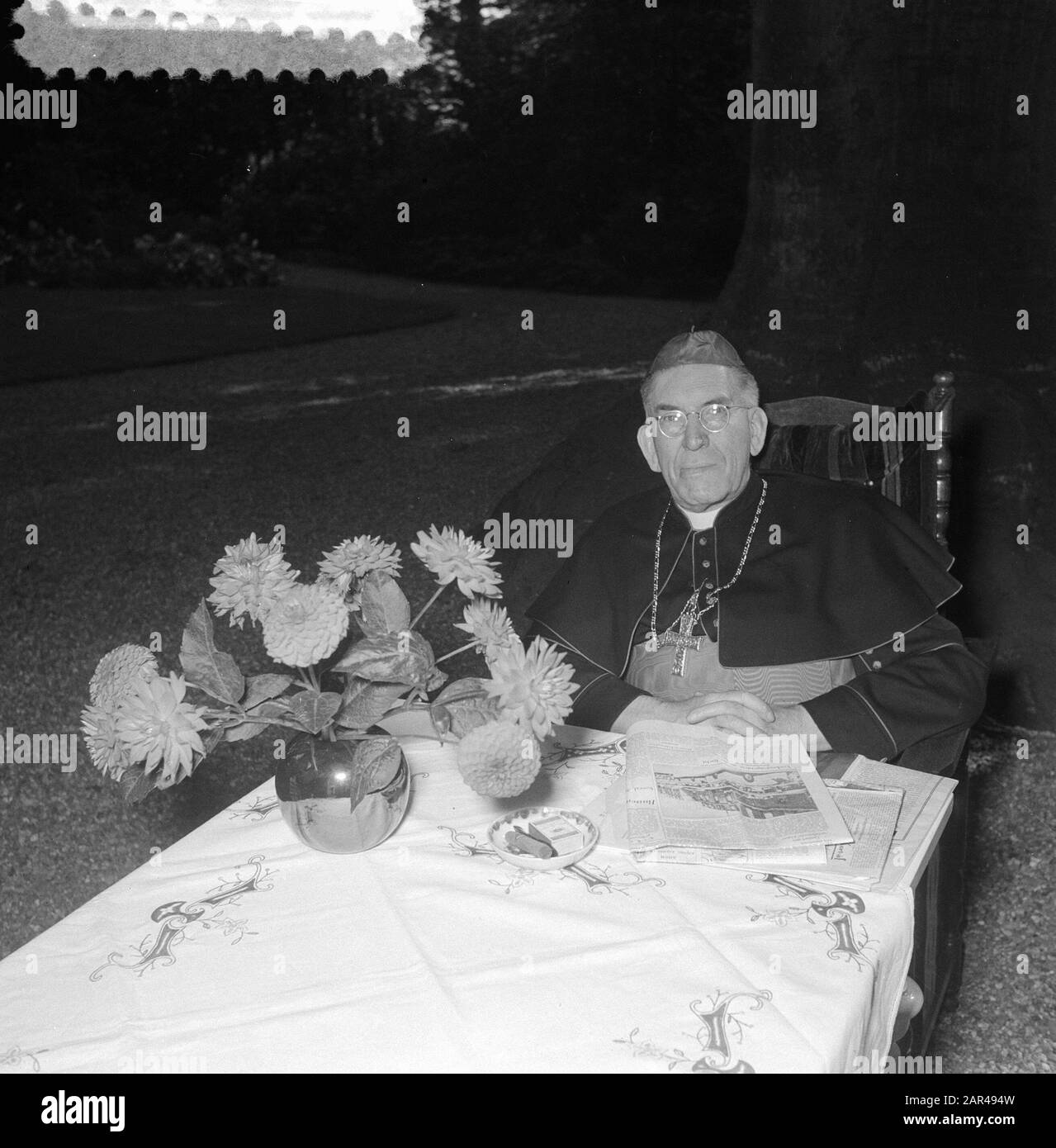 Cardinal J. de Jong 45 years priest Date: August 14, 1953 Stock Photo ...