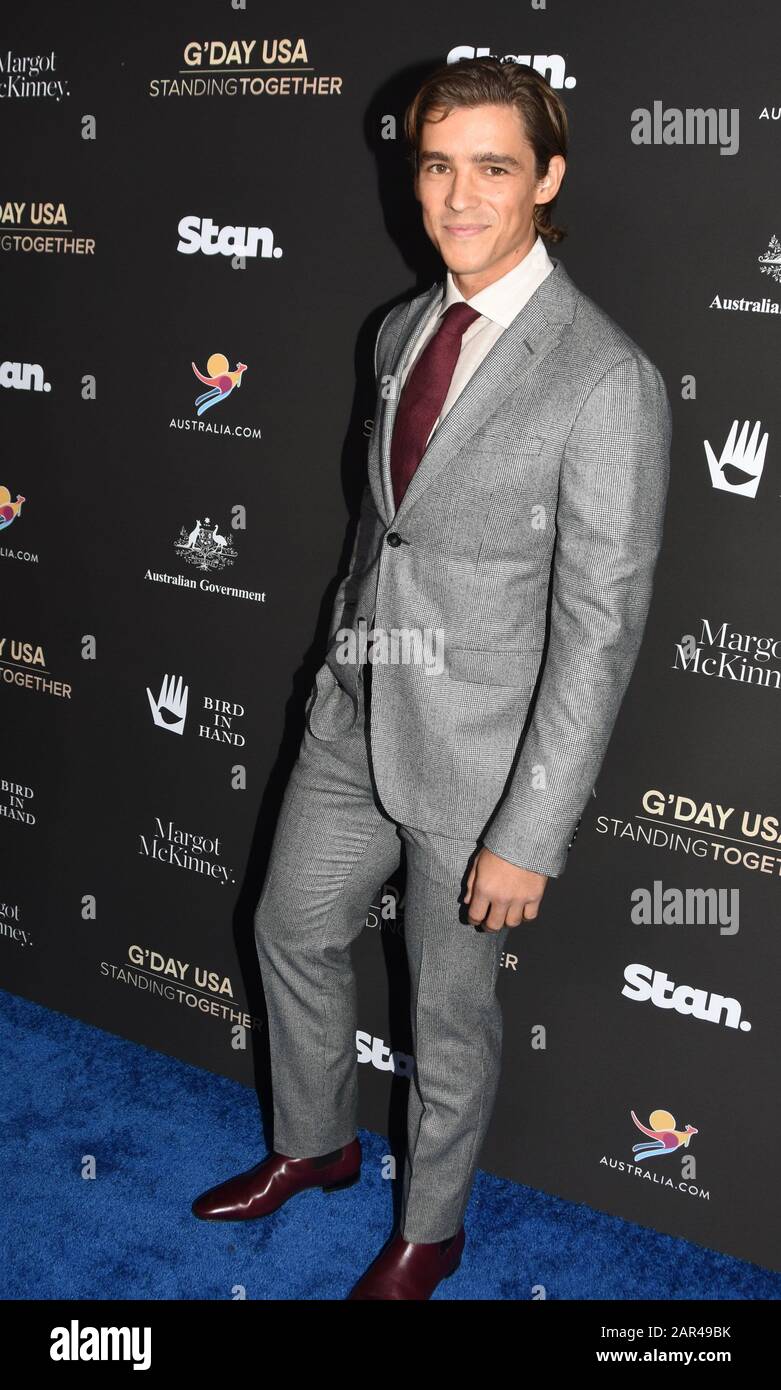 Beverly Hills, California, USA 25th January 2020 Actor Brenton Thwaites ...