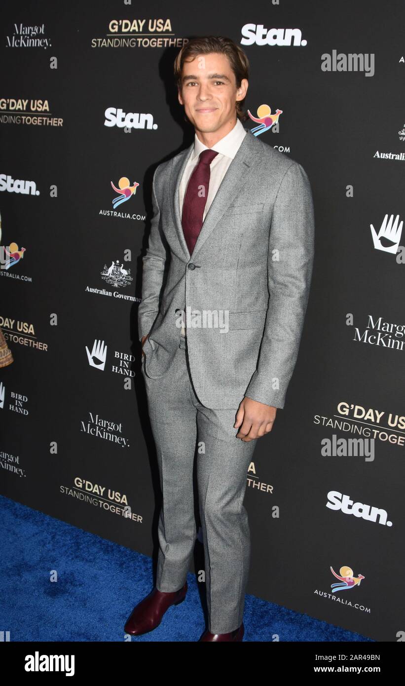 Beverly Hills, California, USA 25th January 2020 Actor Brenton Thwaites ...