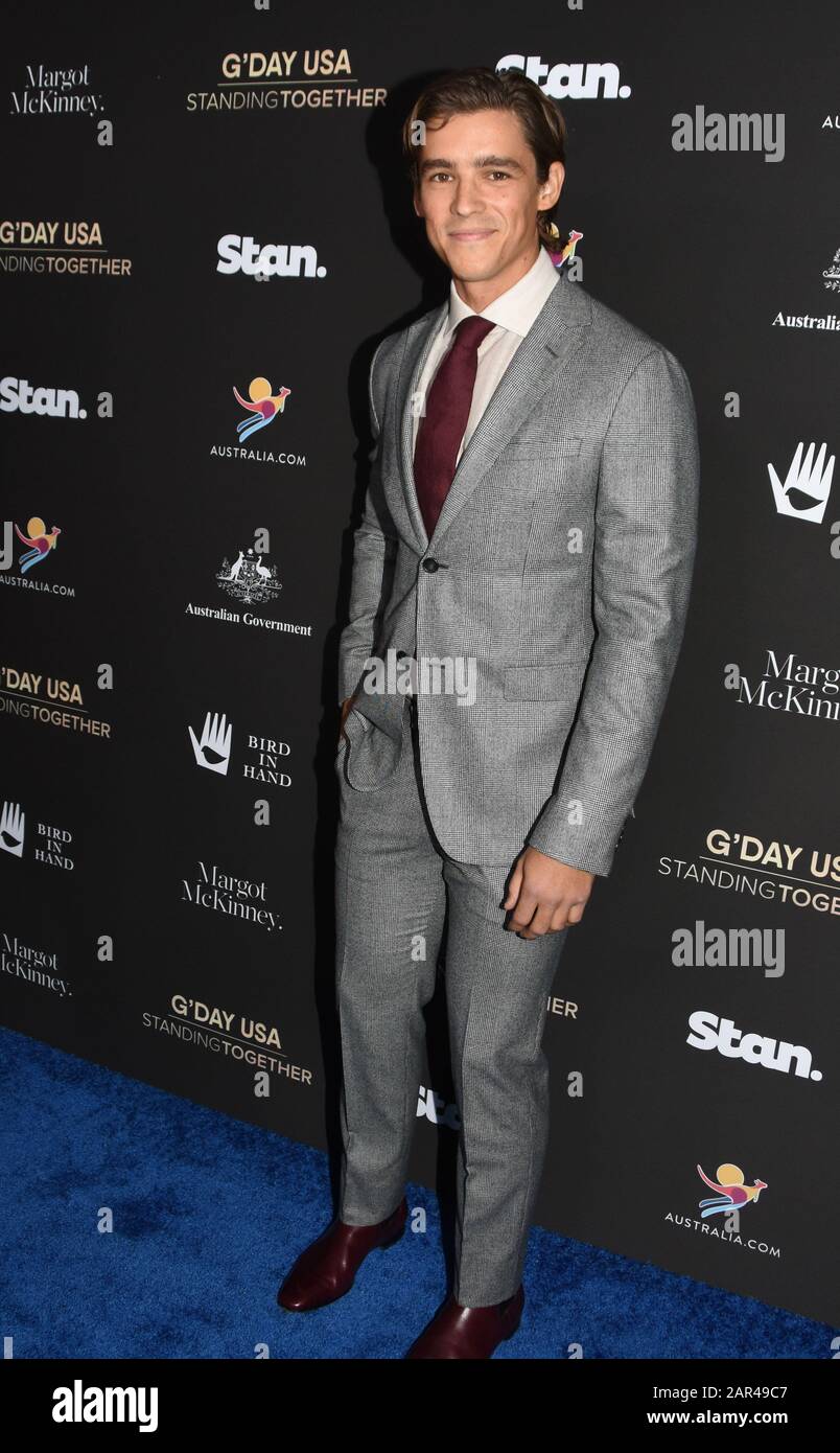 Beverly Hills, California, USA 25th January 2020 Actor Brenton Thwaites ...
