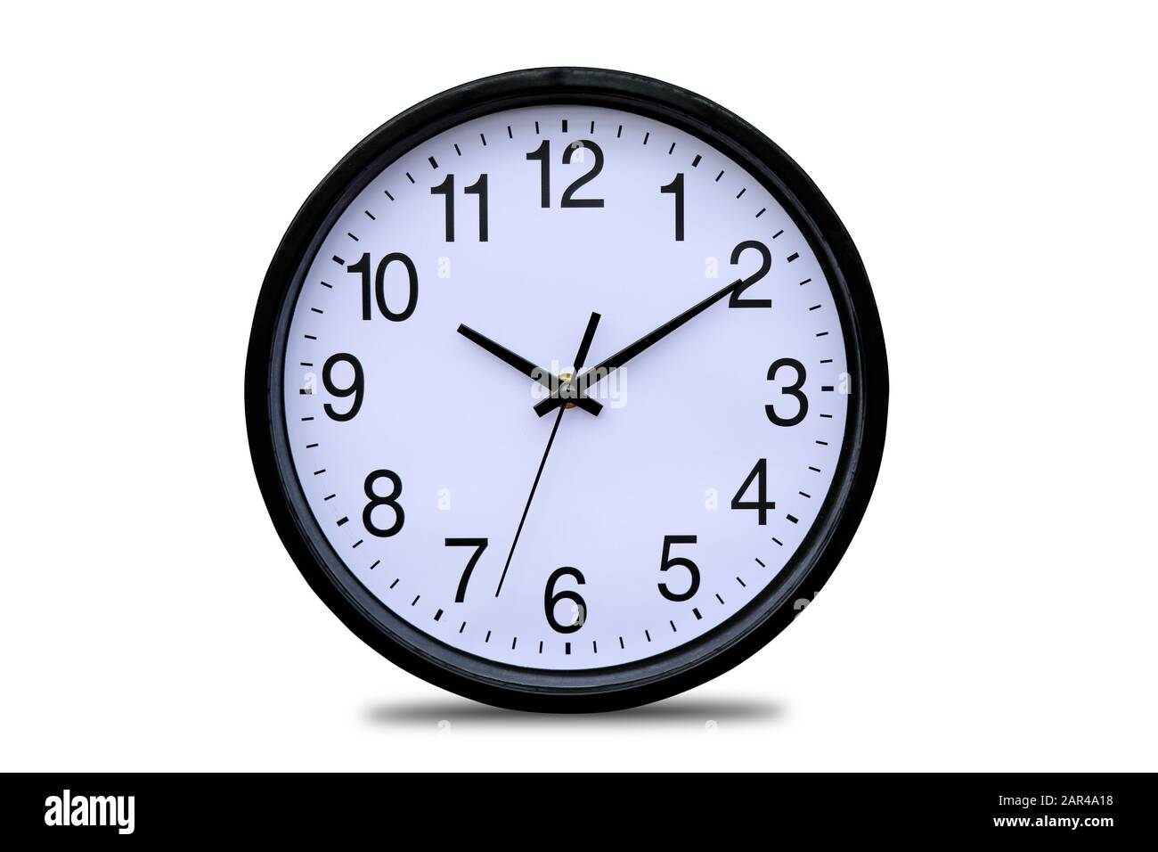 Wall clock isolated on white background Stock Photo - Alamy