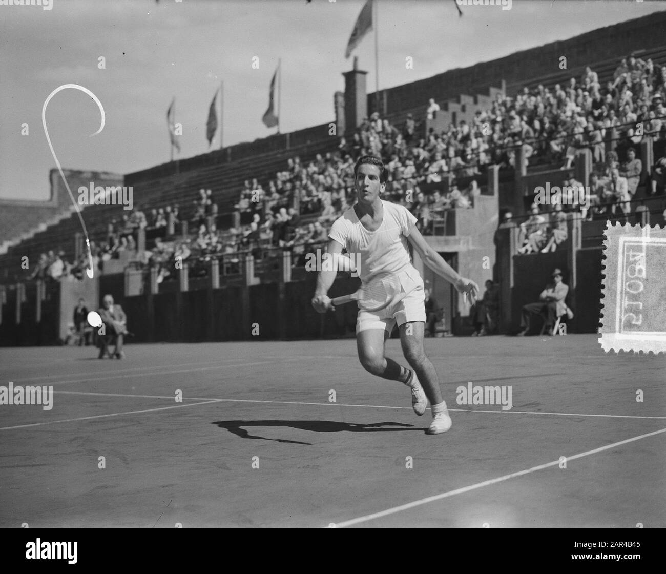 Tennis match netherlands Black and White Stock Photos & Images - Alamy