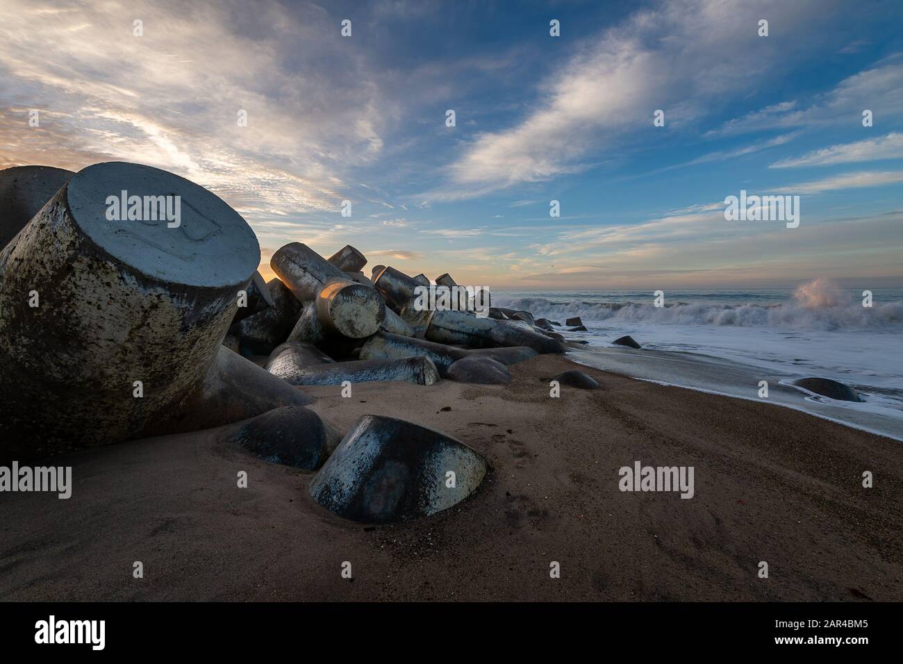 Breakwater lighthouse hi-res stock photography and images - Alamy
