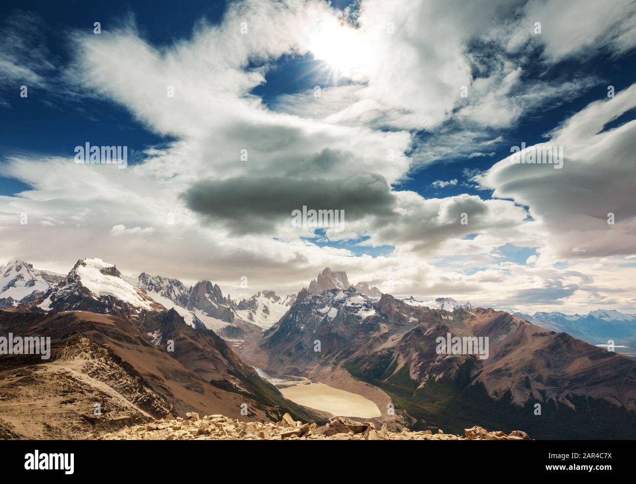 Patagonia landscapes in Southern Argentina. Beautiful natural landscapes Stock Photo - Alamy