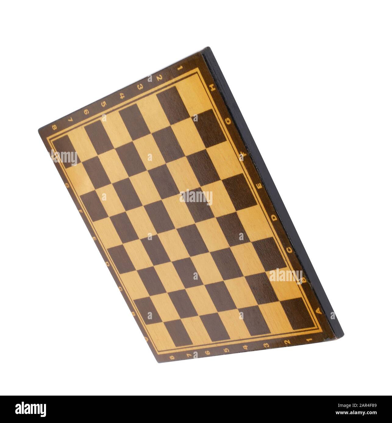 wooden empty chessboard isolated Stock Photo - Alamy