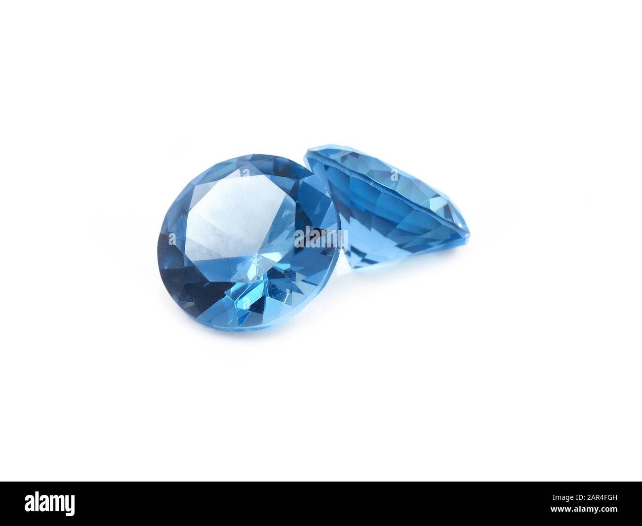 Beautiful faceted gem on a white background Stock Photo - Alamy