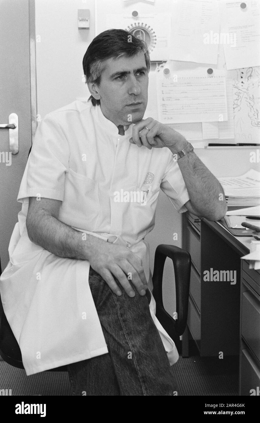 Dr. Dammer, AIDS expert at the Amsterdam Medical Centre doctors, Dammer ...