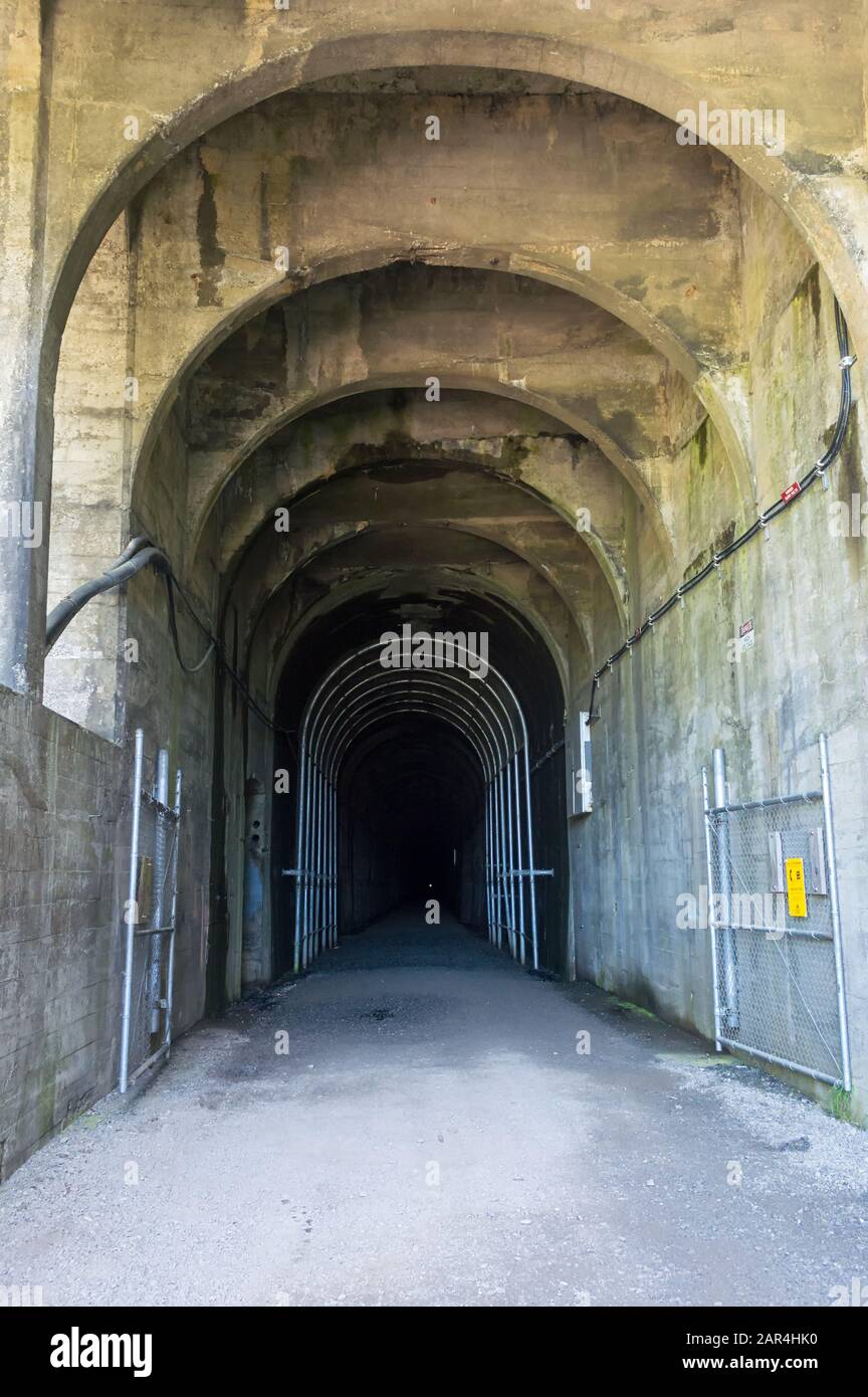 The West Entrance of the Snoqualmie Tunnel on the Iron Horse Trail Near ...