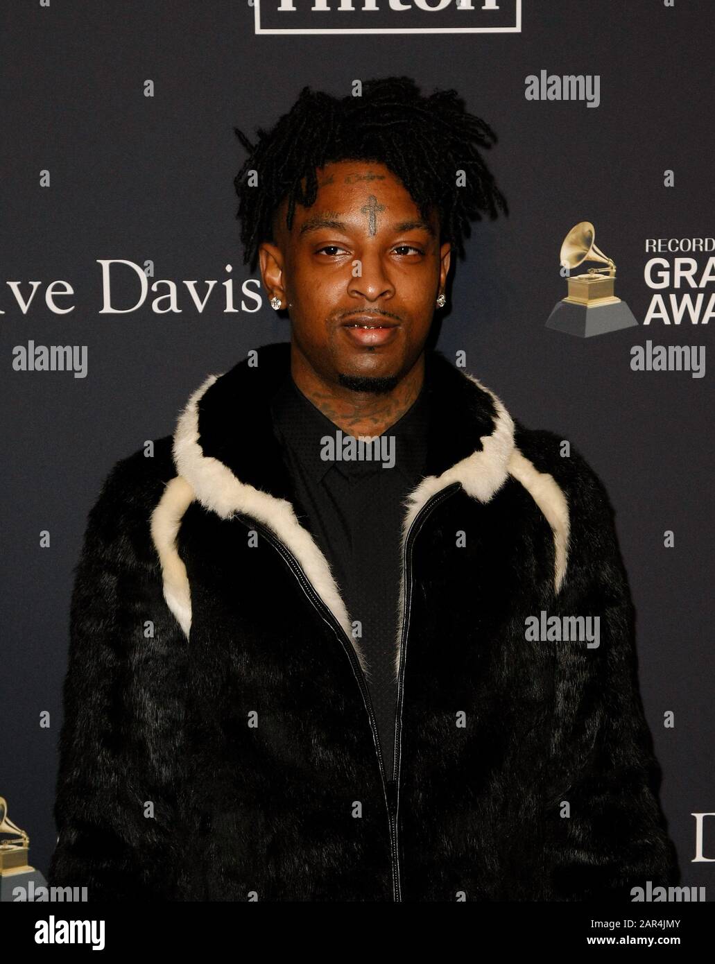 BEVERLY HILLS, CALIFORNIA - JANUARY 25: 21 Savage attends the Pre ...