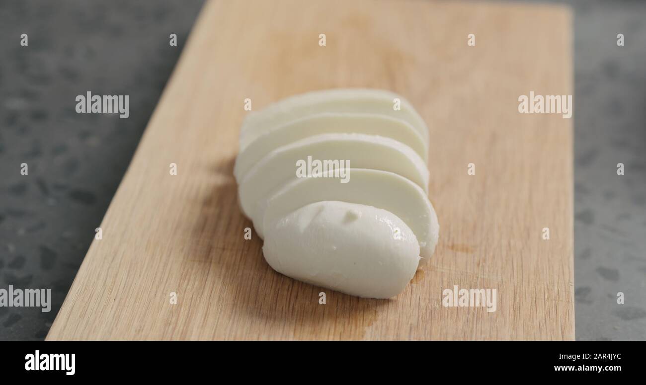 Sliced fresh mozzarella hi-res stock photography and images - Alamy