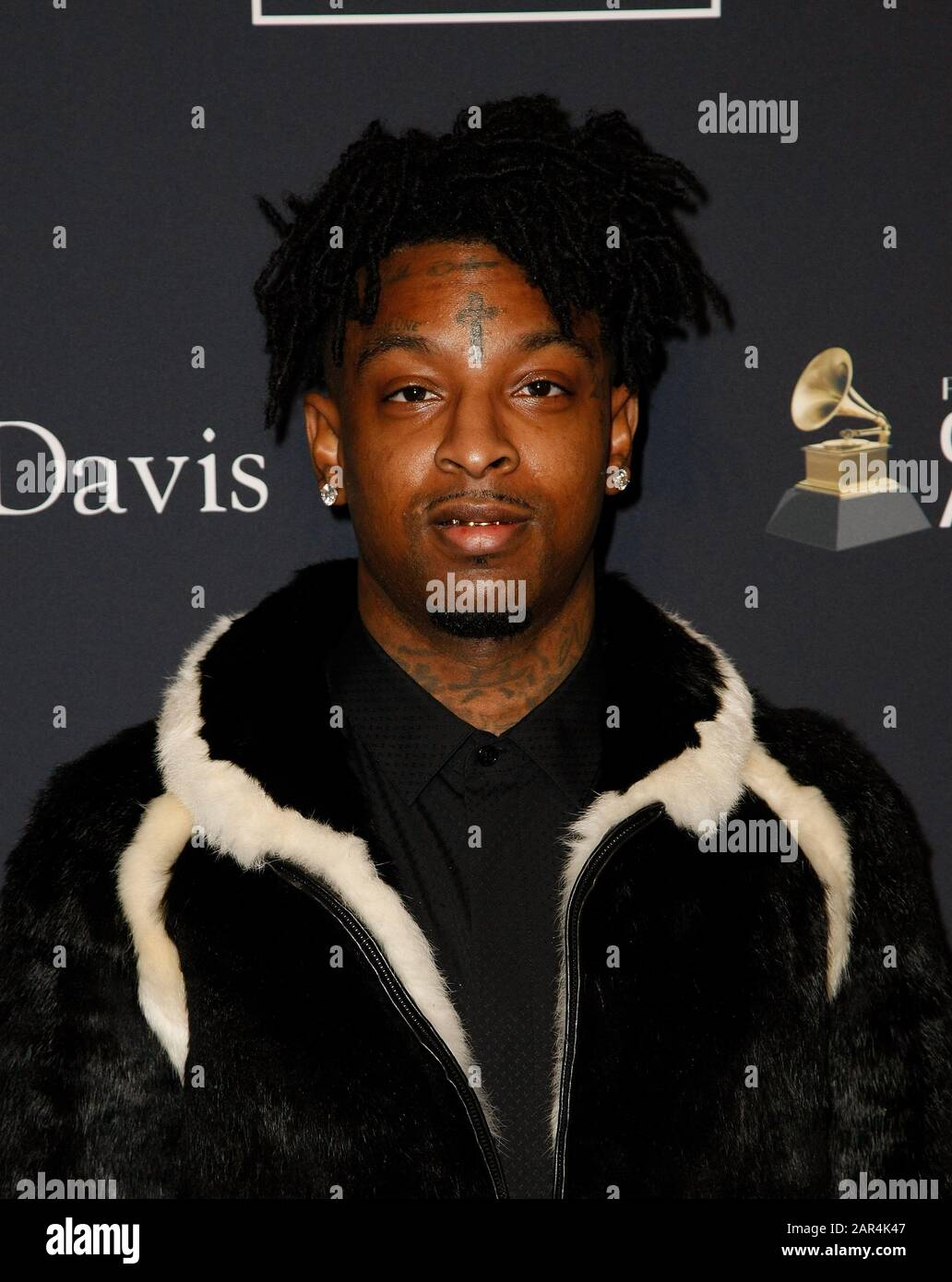 BEVERLY HILLS, CALIFORNIA - JANUARY 25: 21 Savage attends the Pre ...