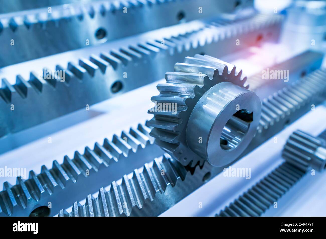 Interlocking industrial metal gears hi-res stock photography and images ...