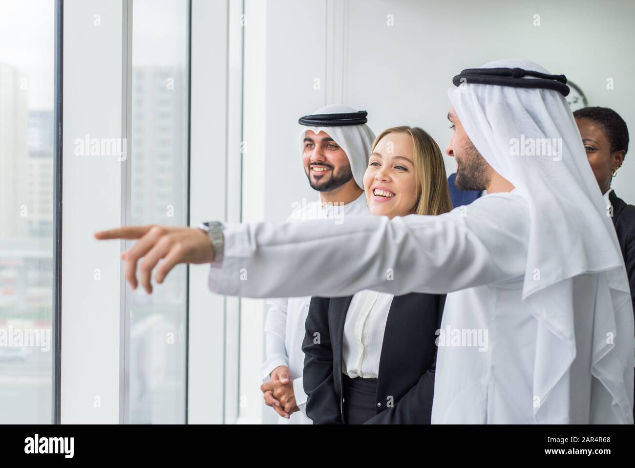 Multiracial group of business people having a meeting in a office ...