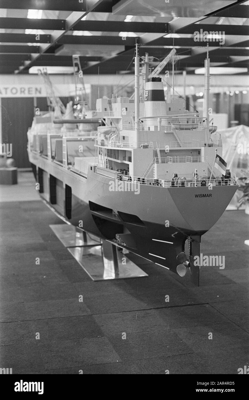 Europoort 1972 in RAI opens tomorrow, model of cargo ship Date: 13 ...
