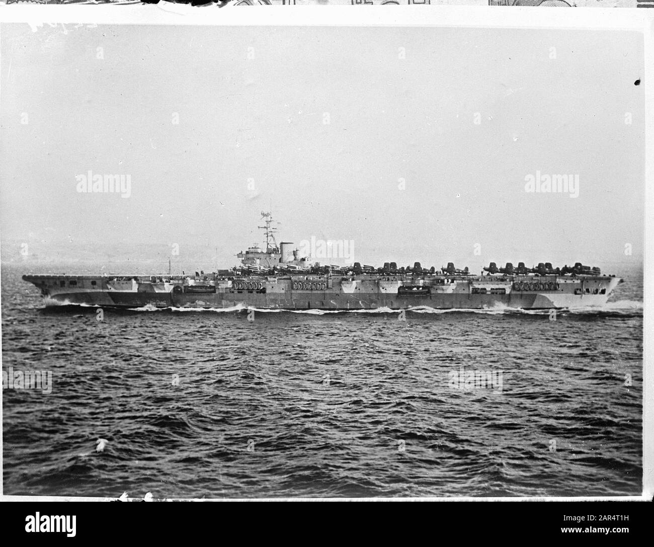 The British aircraft carrier HMS 'Venerable', the later Hr. Ms. Dan ...