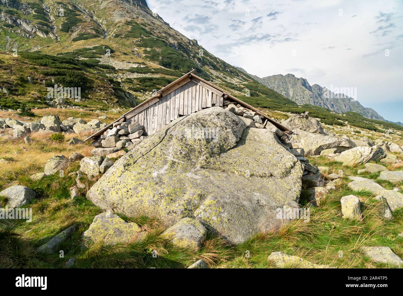 shack built on the rock Stock Photo - Alamy