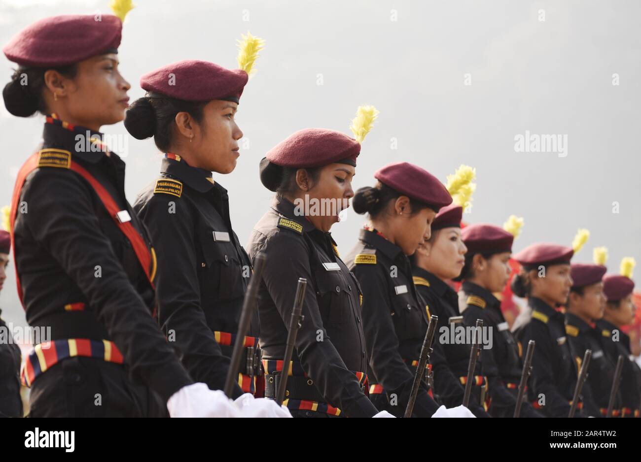 Guwahati, Assam, India. 26th Jan, 2020. Assam Police Veerangana ...