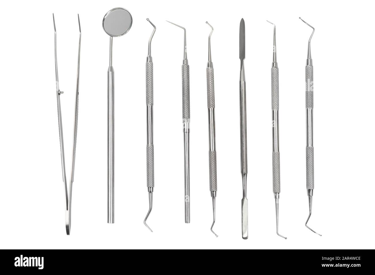 set of metal dental instruments Stock Photo - Alamy