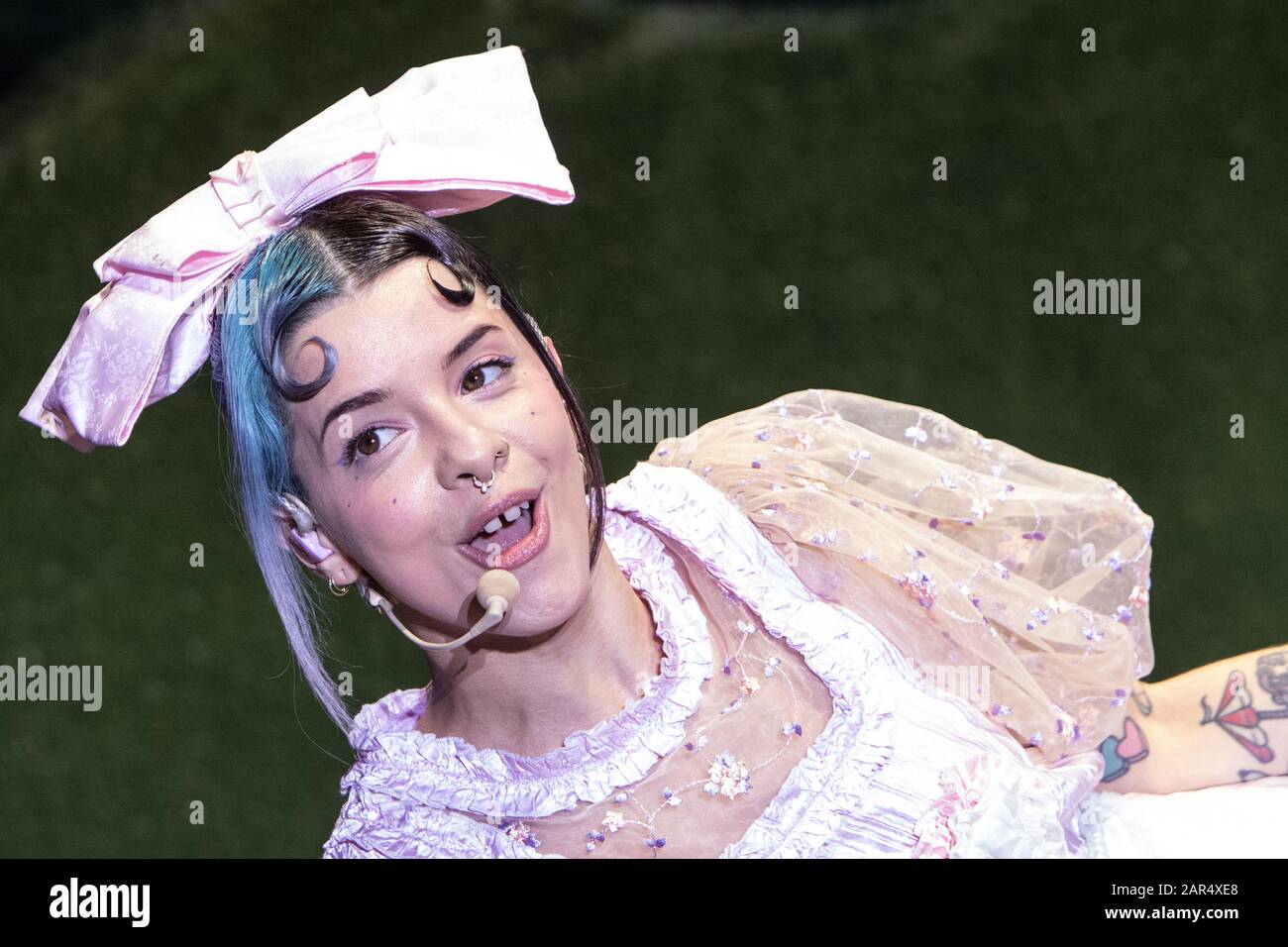 Milan Italy. 25 January 2020. The American pop singer-songwriter and ...