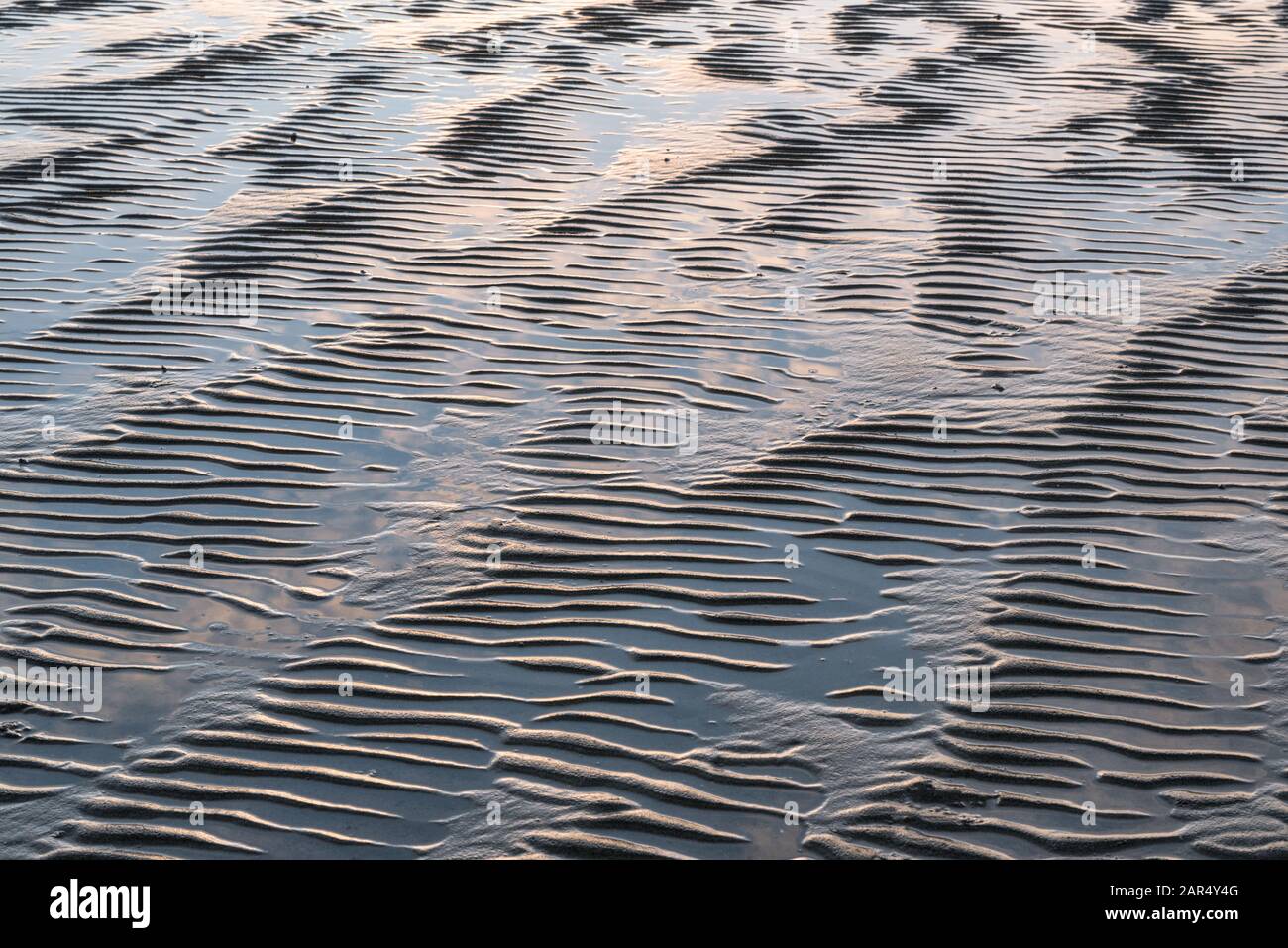 Tide lines on sandy beach hi-res stock photography and images - Alamy