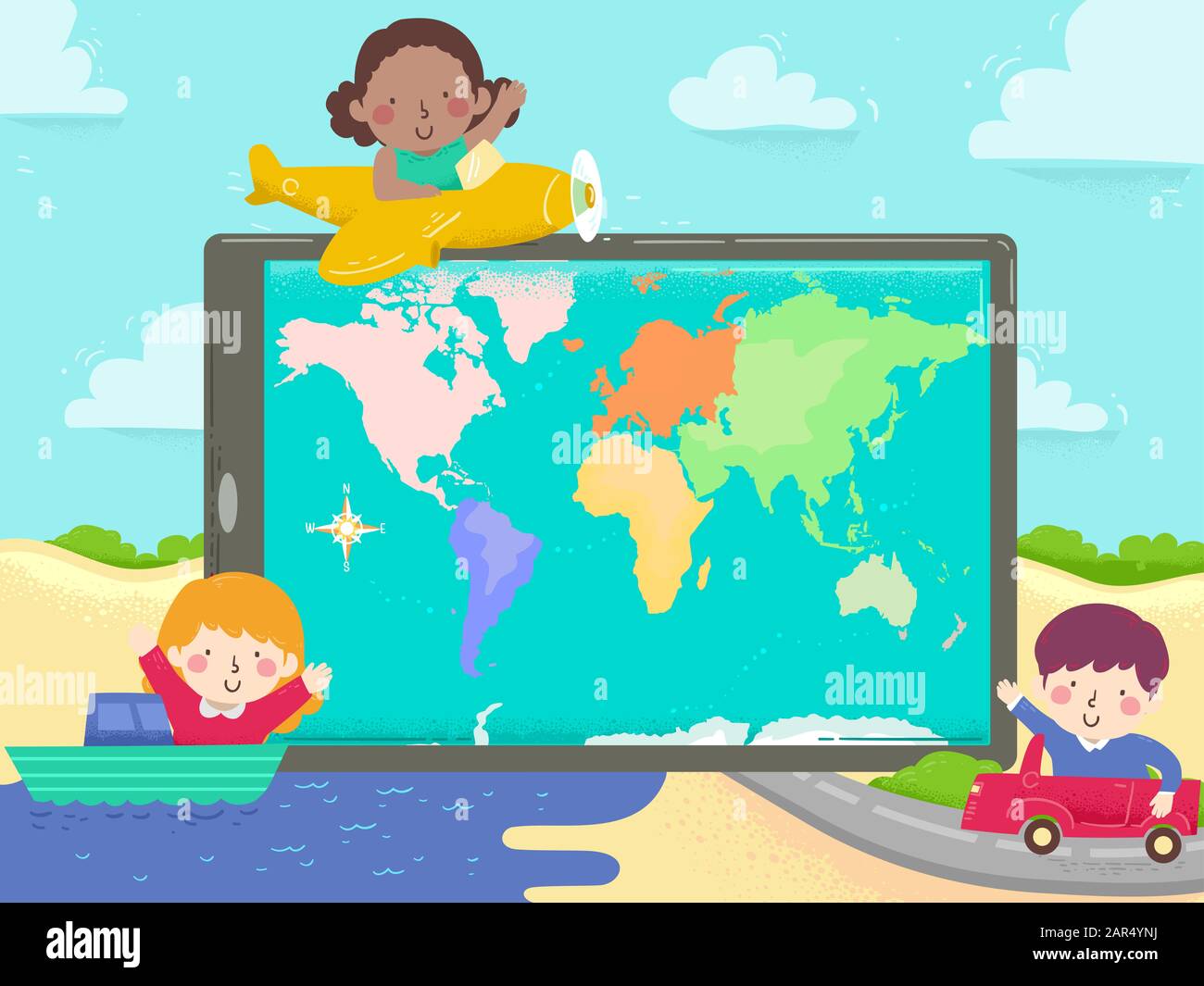World Map Clip Art For Kids
