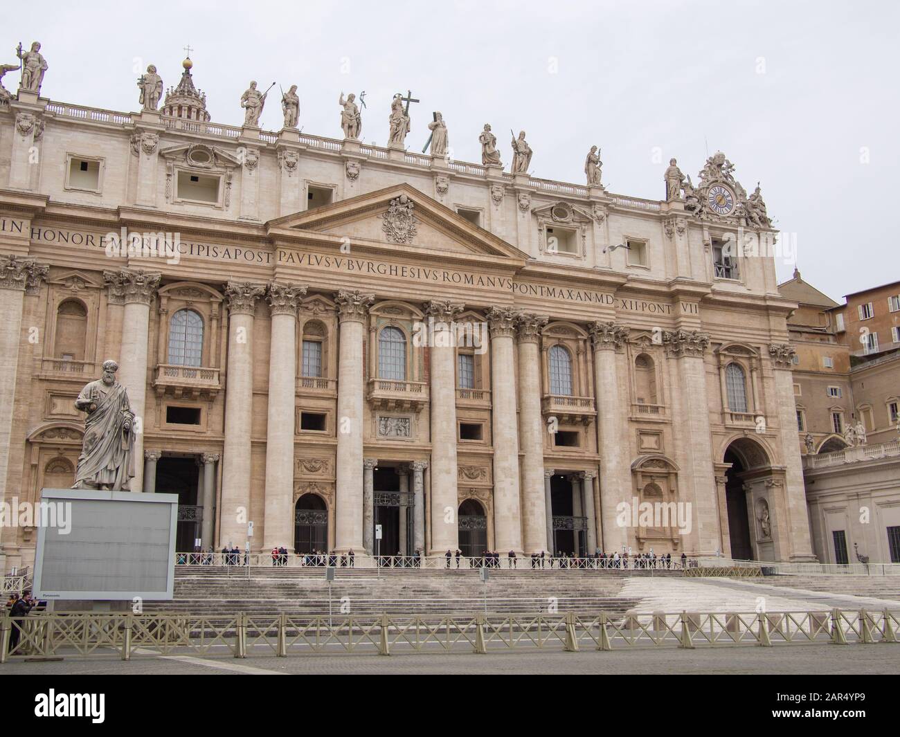 The Papal Basilica of St. Peter in Vatican City. It is the most ...