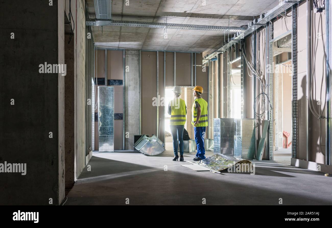 Interior construction works in a building Stock Photo - Alamy