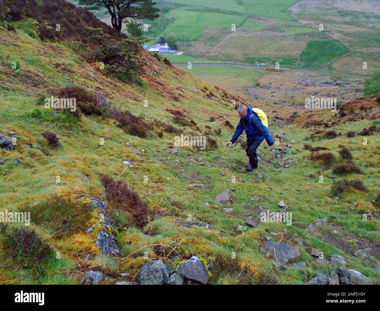 Man rake walking in park hi-res stock photography and images - Alamy