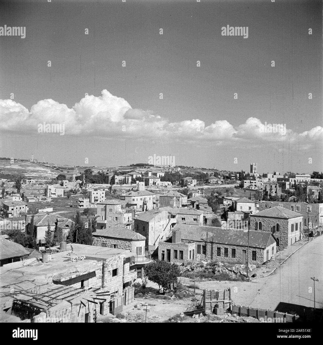 Israel 1948-1949: Jerusalem View of part of the city of Jerusalem with ...