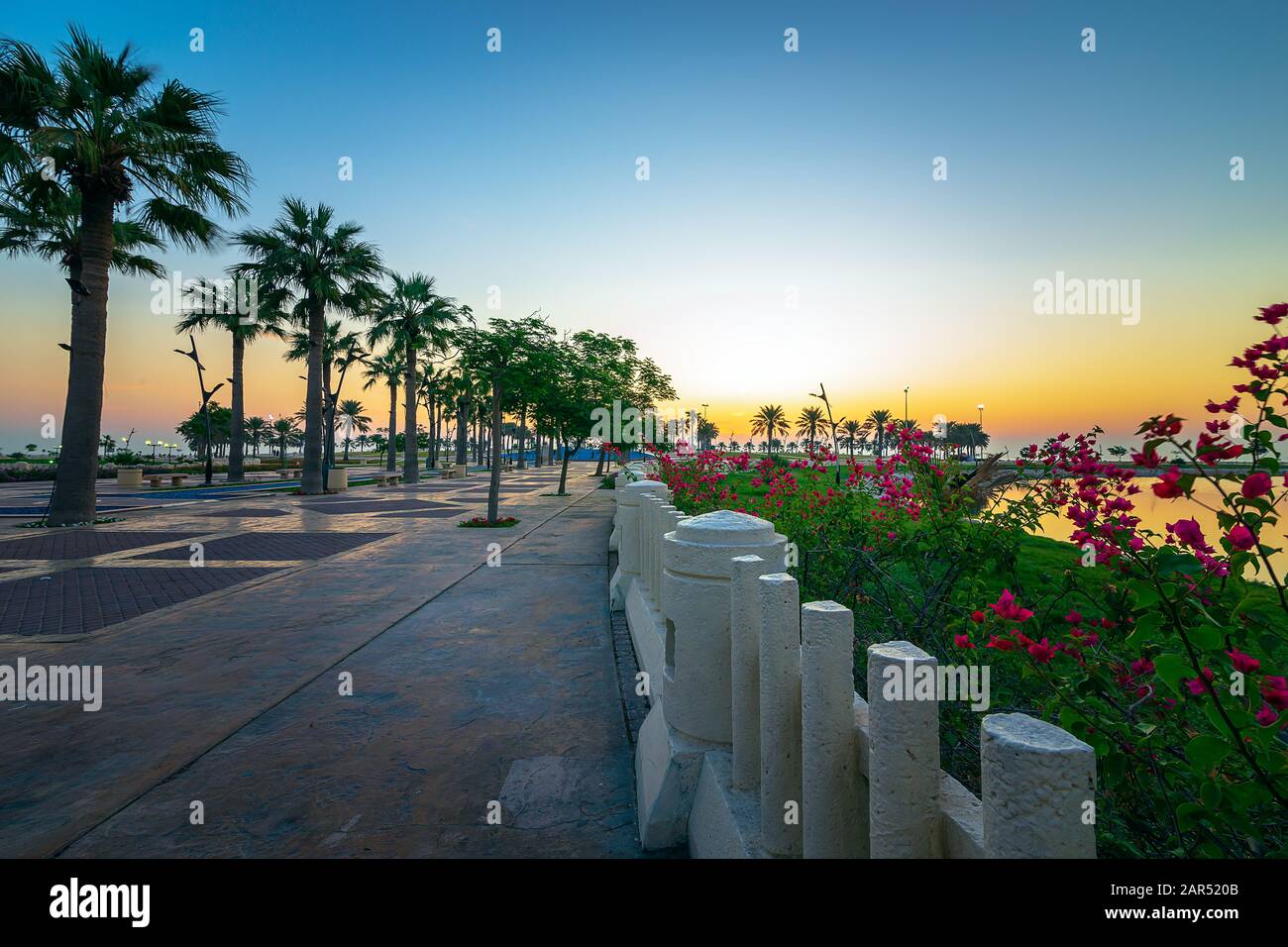 Beautiful flower gardens inside Al khobar park - City : Khobar, Saudi ...