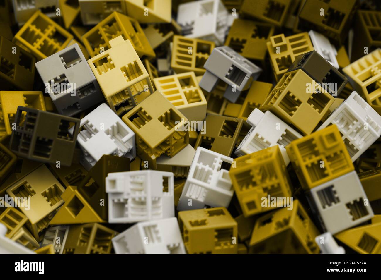 Plastic parts of a square shape. Design and modeling. The concept of ...