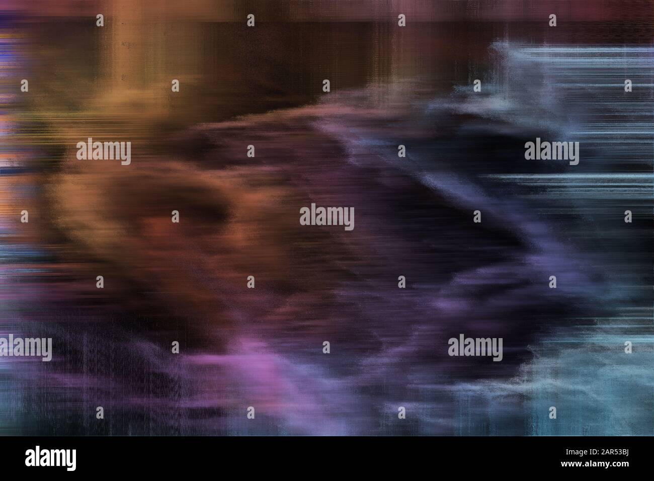 abstract background with digital screen bad damaged noise and very dark ...
