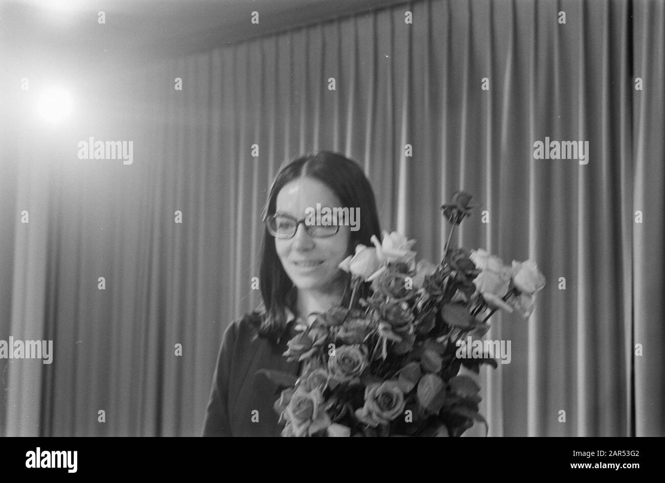 Greek French singer Nana Mouskouri with husband George Petsilas at ...