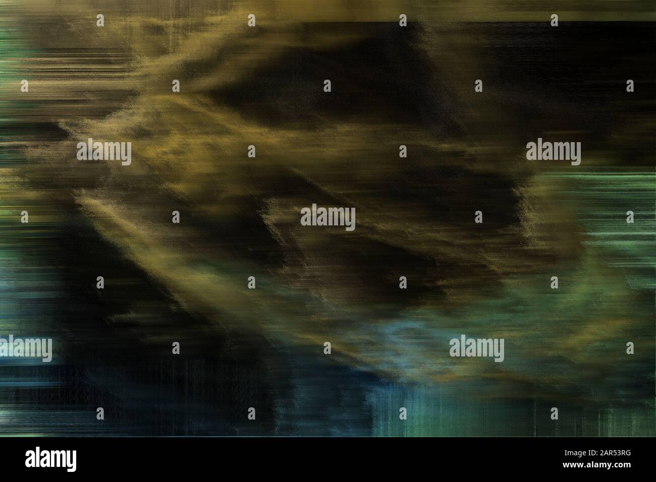 abstract background with digital bad damaged noise and very dark green ...